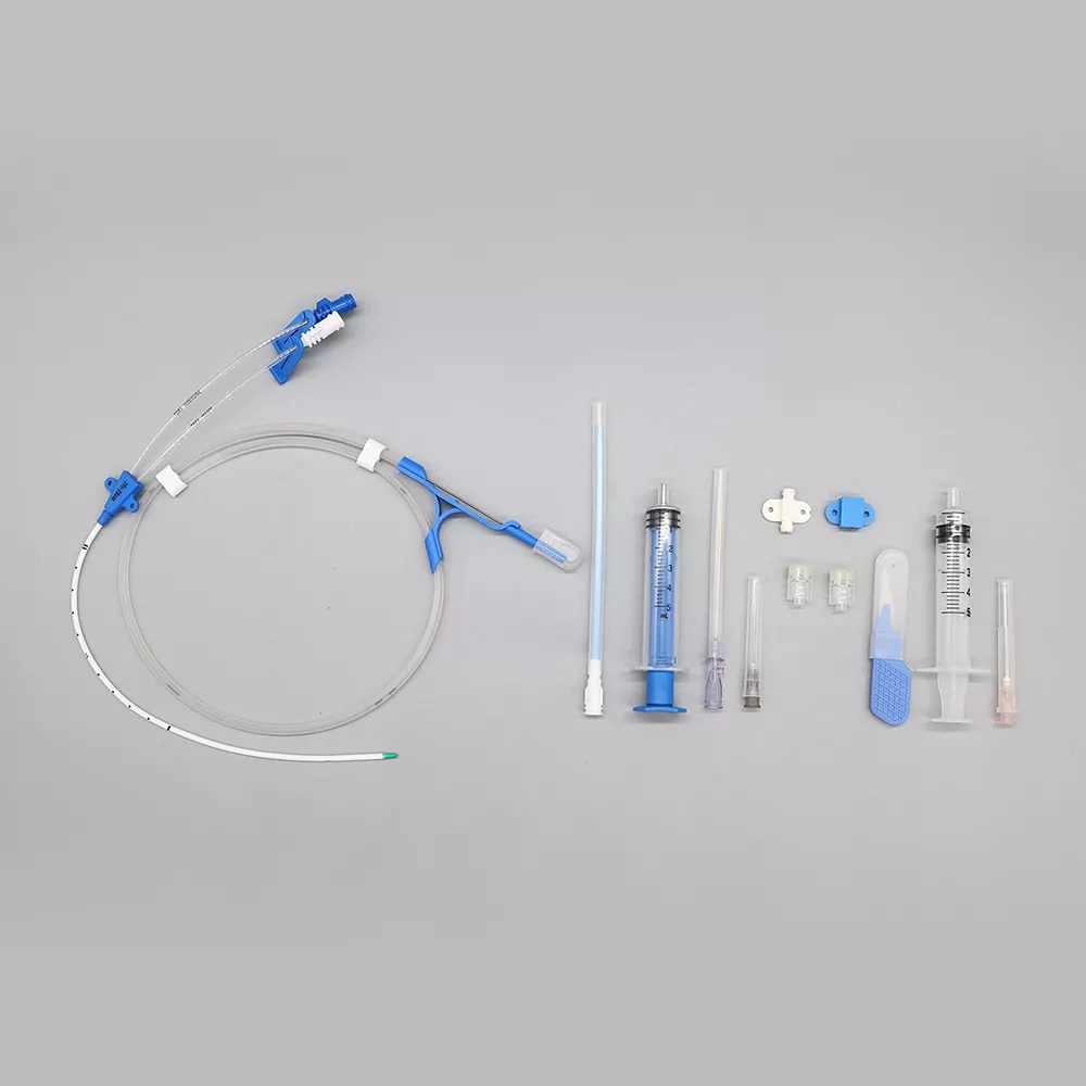 Disposable Medical Double Lumen CVC Kit Central Venous Catheter Kit ...